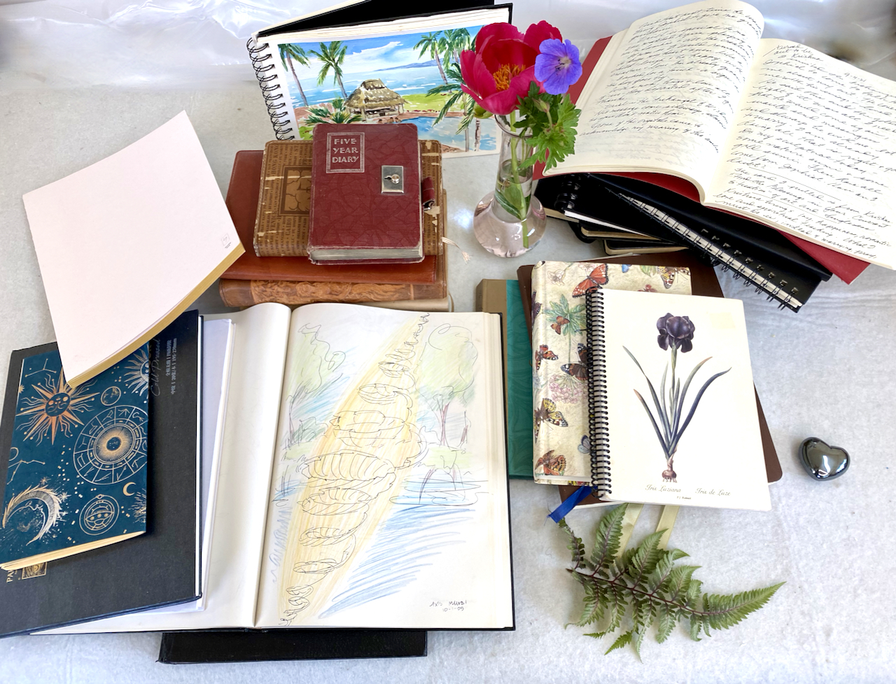 Journals, Sketchbooks: Find Signs to Hope - Marilyn Wells Art Journal